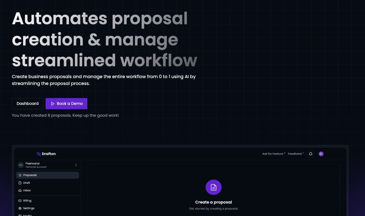 Drafton | AI-Powered Proposal Builder